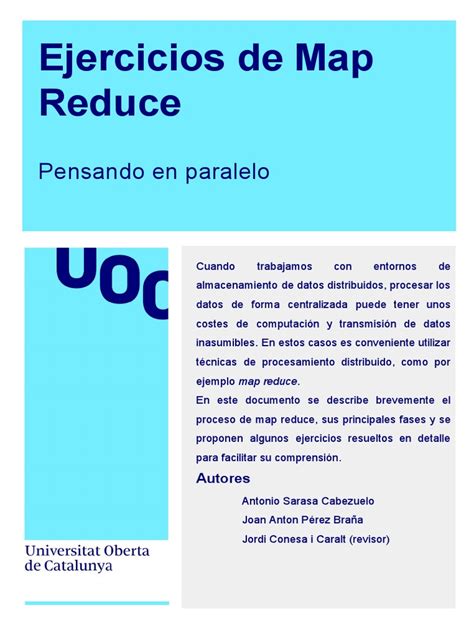 B3 T8 Ejercicios De Map Reduce Pdf Pdf Informática Ingeniería