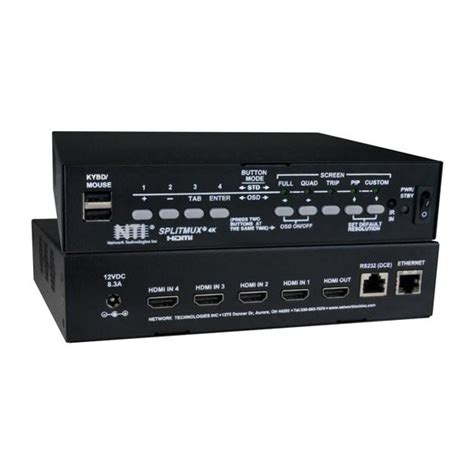 Kx K HDMI Quad Screen Splitter Multiviewer Display Video Gbps