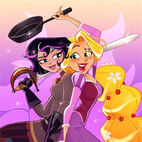 Rapunzel And Cassandra Fan Art Tangled The Series