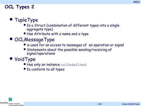 Ppt A Presentation Of Ocl 2 Object Constraint Language Fraunhofer Fokus Powerpoint