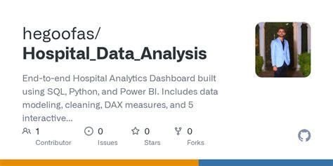 Github Hegoofashospitaldataanalysis End To End Hospital Analytics