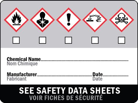 Whmis Chemical Labels Fbs Distribution
