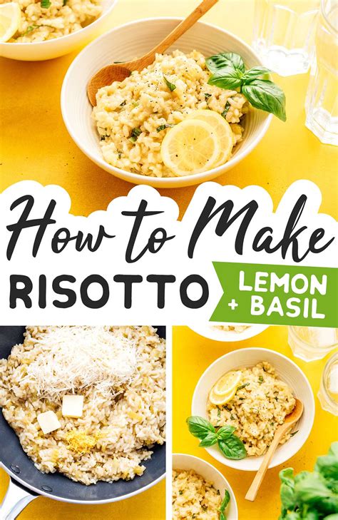 Creamy Lemon Risotto Recipe With Basil Live Eat Learn