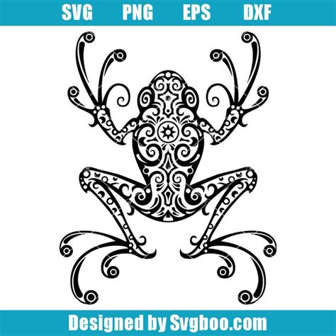 Frog Art Svg Frog Mandala Svg Animal Mandala Svg Frog Art Mandala