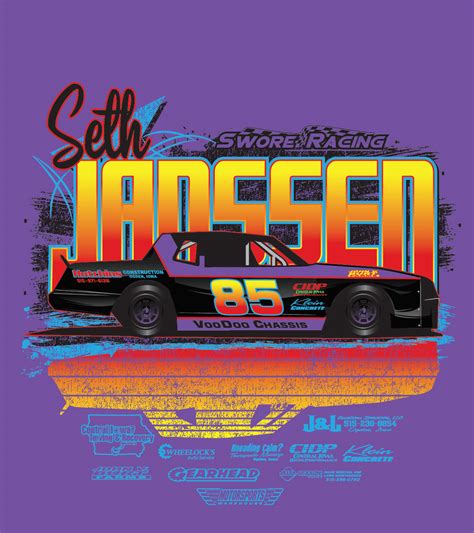 Seth Janssen Racing Shirt Behance