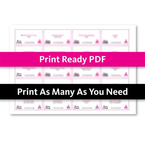 Hen Party Charades Inuendo Charades Hen Night Games Instant Download Hen Party Games Hens