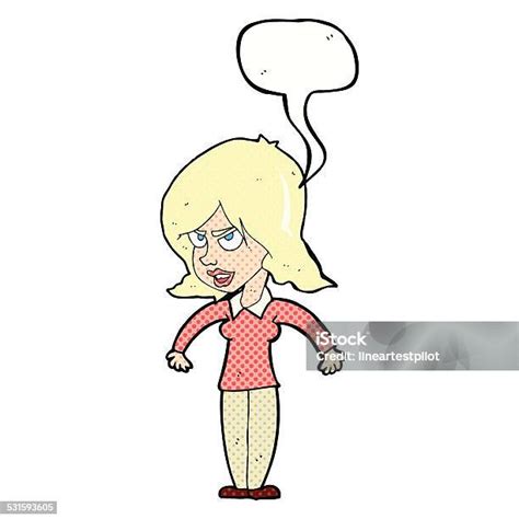 말풍선이 있는 돌루테그라비어가 말풍선을 가진 여자 거친에 대한 스톡 벡터 아트 및 기타 이미지 거친 귀여운 그리기 Istock