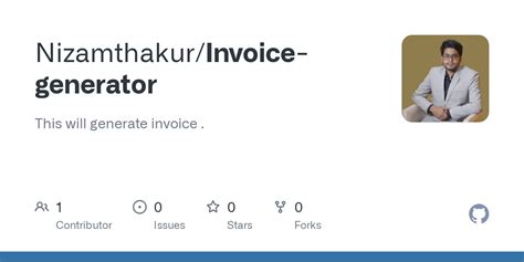 github nizamthakur invoice generator this will generate invoice