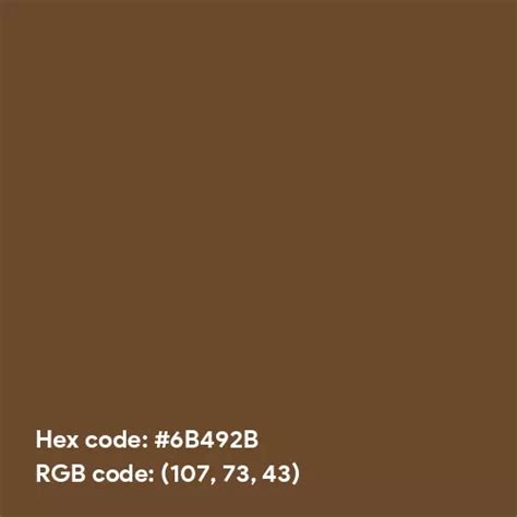 Tree Brown Color Hex Code Is 6b492b