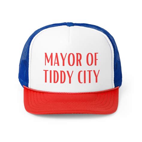 Mayor Of Tiddy City Tucker Hat Etsy