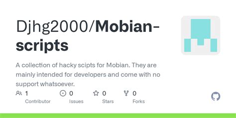 Github Djhg2000mobian Scripts A Collection Of Hacky Scipts For