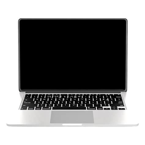 Modern Laptop With Blank Screen For Creative Design Mockups 57178361 Png