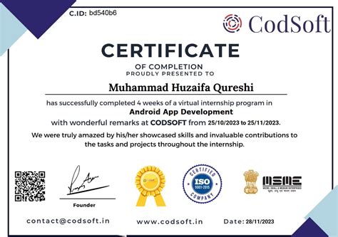 Huzaifa Qureshi On Linkedin Codinginternship Flutterdevelopment Internshipexperience