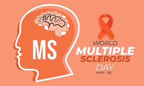 World Multiple Sclerosis Day Background Banner Card Poster