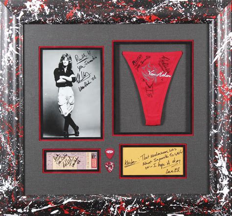 Eddie Van Halen Signed Van Halen Custom Framed Collage Beckett