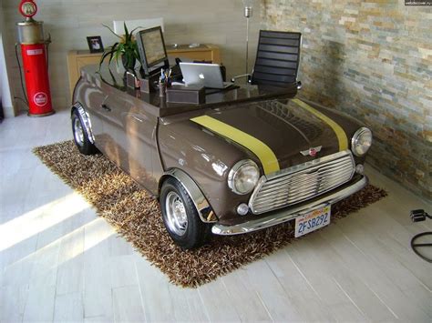 Design Office Desks Made â€‹â€‹from Recycled Cars Trendy And Ecological