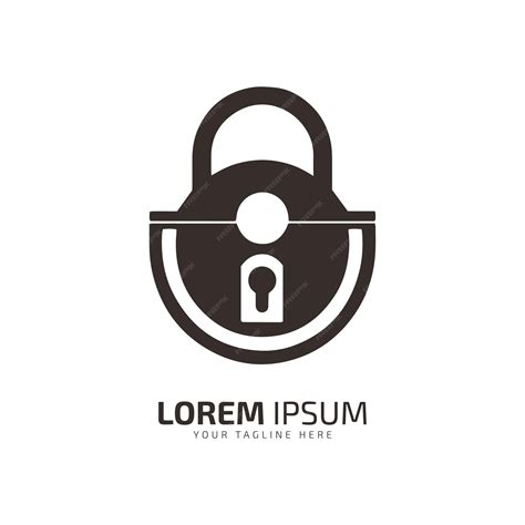 Premium Vector Minimal And Abstract Logo Of Lock Vector Lock Icon Home Lock Silhouette