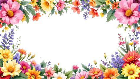 Flower Border Design Pngs For Free Download