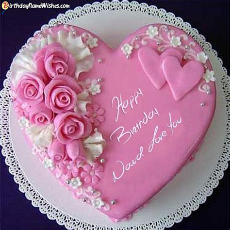 Nawal Love You ♥️ Birthday Cake Latest Birthday Cake Heart Birthday