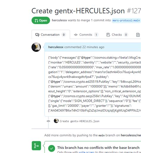 GitHub 0xNodes xyz Mars Protocol Testnet Gentx Mars Protocol Testnetine katılmak için Gentx