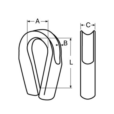 Stainless Steel Wire Rope Tube Thimble Heavy Duty Cable Thimble For Wire Rope Cable Buy Wire
