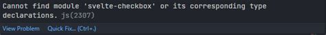 Cannot Find Module · Issue 11 · Hosseinshabanisvelte Checkbox · Github