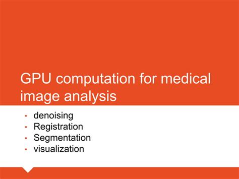 Survey Of Using Gpu Cuda Programming Model Ppt