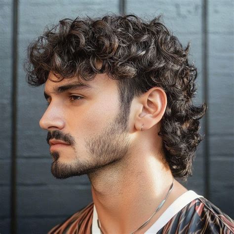 The Curly Hair Mullet A Bold Look For Men Round Layers For Curly