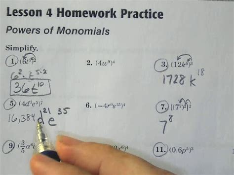 Multiplying A Monomial By A Trinomial A Worksheets Library