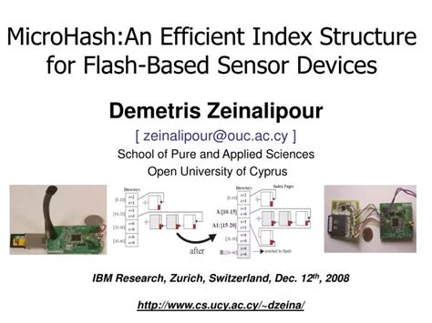 PPT MicroHash An Efficient Index Structure For Flash Based Sensor Devices PowerPoint