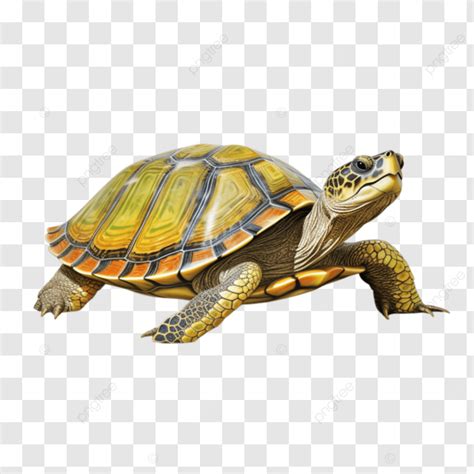 Close Up Of A Turtle With Detailed Shell Patterns Close Up Turtle