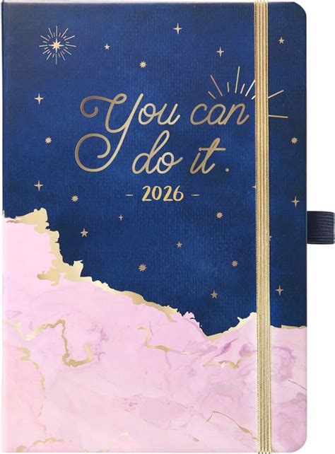 Academisch Dagboek 2024 2025 A5 Hardcover Dagboek Met Weekoverzicht In Blauw En Roze Bol