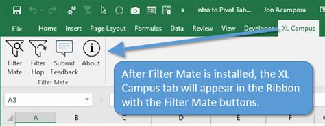 The Filter Mate Add In For Excel Excel Campus