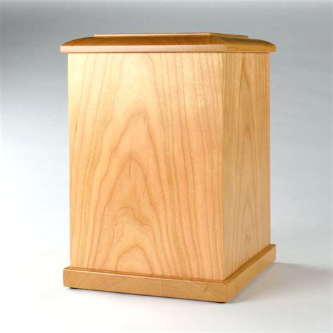 Wooden Box Urn Wooden Cremation Urn With Lighthouse Design 250 Cubic