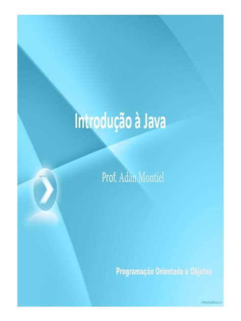 Aula 03 Introdução De Java Pdf Java Linguagem De Programação Integer Ciência Da Computação