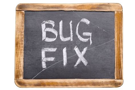 Bug Fix Framed Stock Photo Image Of Board Correction 89388908