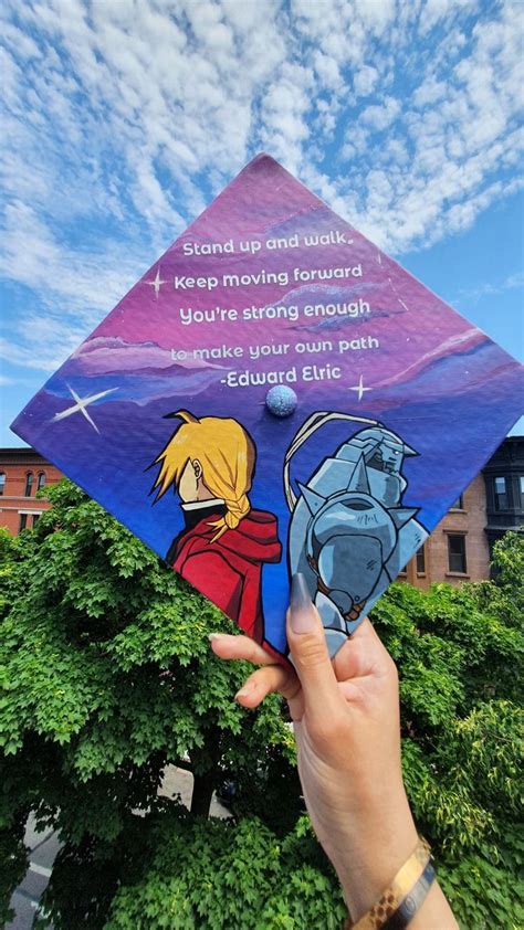 Fullmetal Alchemist Brotherhood Graduation Cap Fmab Edward Elric … Graduation Cap Decoration