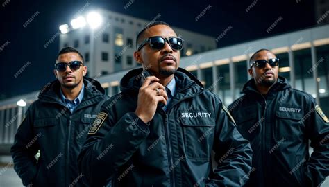 Professional Security Team On Duty Premium Ai Generated Image