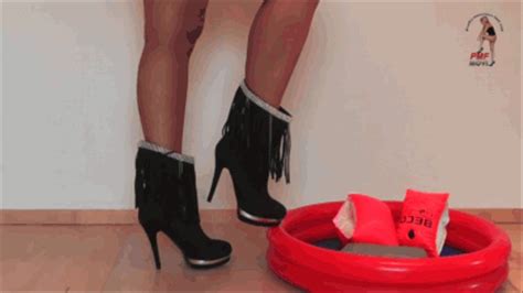 Inflatables Under High Heel Boots Pretty Merciless Feet Clips4sale