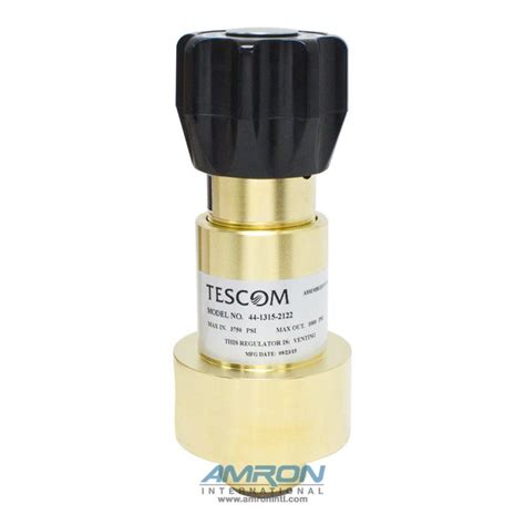 Tescom Pressure Reducing Regulator 0 1000 Psig Brass 44 1315 2122 Amron International