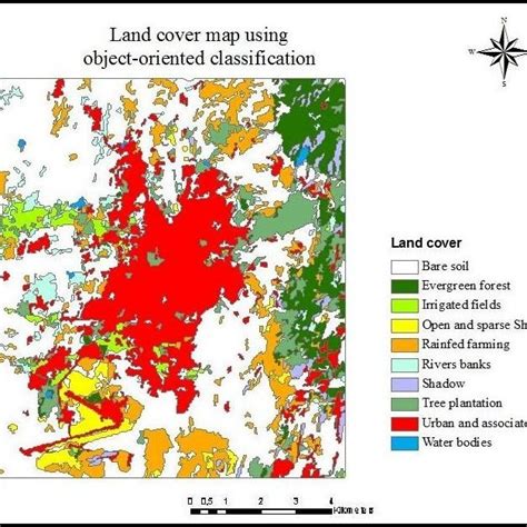 Land Cover Map Using The Pixel Based Supervised Classification Method Download Scientific Diagram