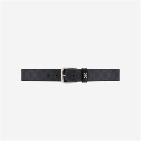 구찌 인터로킹 G 디테일 벨트 블랙 Gucci Kream