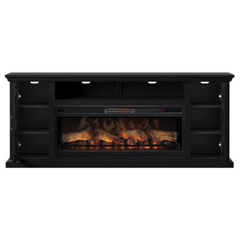 Tresanti Millbrae 74 Black Electric Fireplace Tv Stand Costco