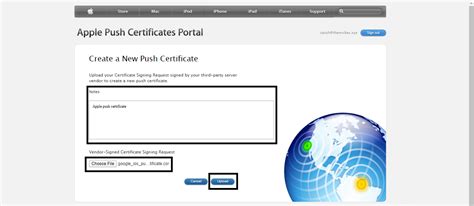 How To Create Apple Push Certificate