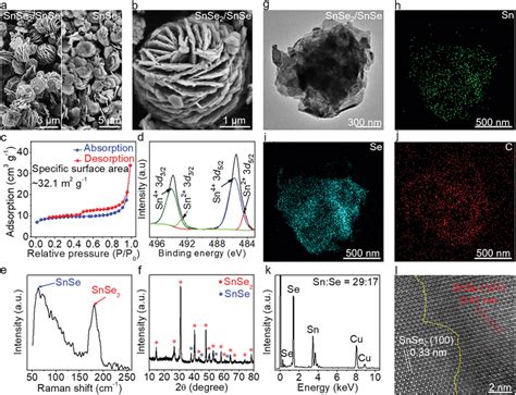 Multiscale Determination Of Snse2 Snse Heterostructures A Sem Images