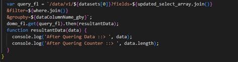 getting grammatical error invalid error on domo query filters where
