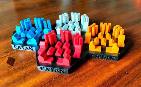 ♟ Soporte Para Piezas De Juego De Catán・archivo Stl Para Impresión 3d・cults