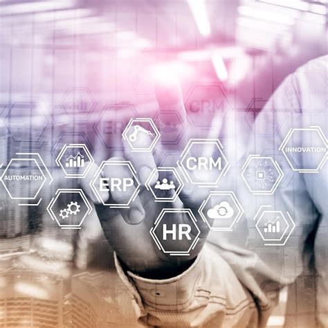 Premium Photo Erp Business Innovation Concept On Blurred Background