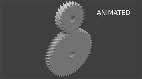 Helical Gears 3d Model Animated Rigged Cgtrader