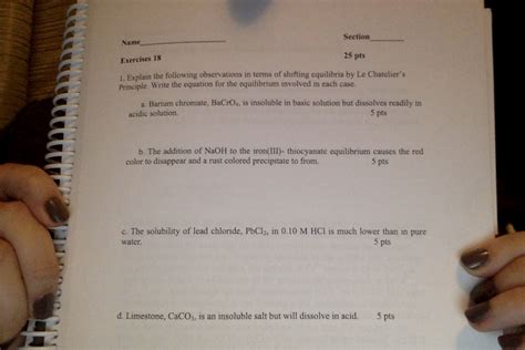 Solved Section Name Pts Exercises Explain The Chegg